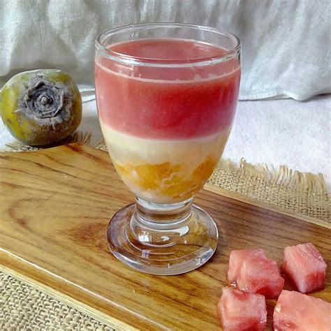 Resep Es Jelly Semangka Kesemek Jagomasakminggu1periode2 Sederhana