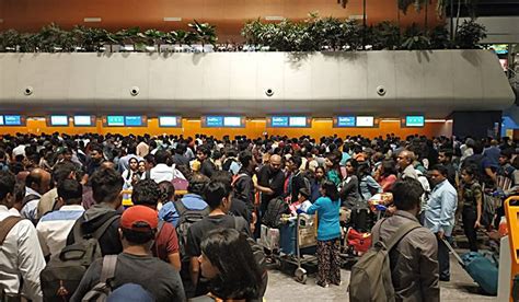 Long Queues At Bengaluru Airport Irk Passengers Tight Security Leads