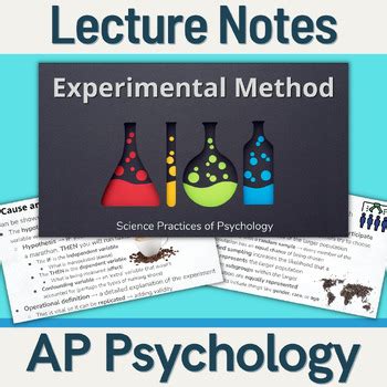 AP Psychology Lecture Notes The Experimental Method Unit