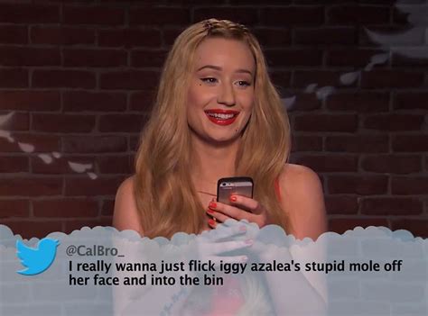 Iggy Azalea From Celebrity Mean Tweets From Jimmy Kimmel Live E News
