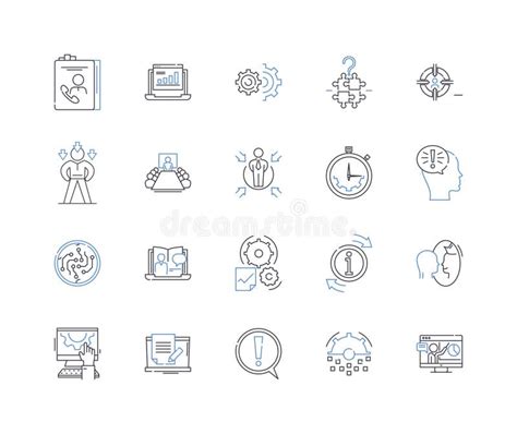 Agreement Terms Line Icons Collection Contract Agreement Terms Conditions Obligations