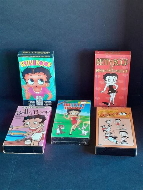 Five Betty Boop Vhs Collectors Tapes