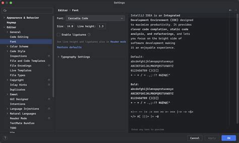 大佬们jetbrains的软件用什么字体和配色呀 开发调优 linux do