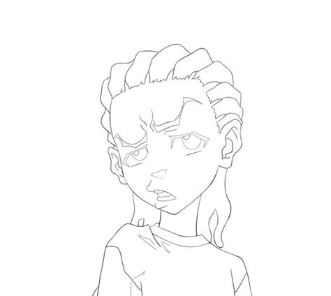 Riley Gangsta Boondocks Coloring Pages