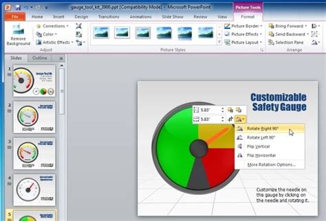 Gauge ToolKit Provides Animated Gauges For PowerPoint Presentations