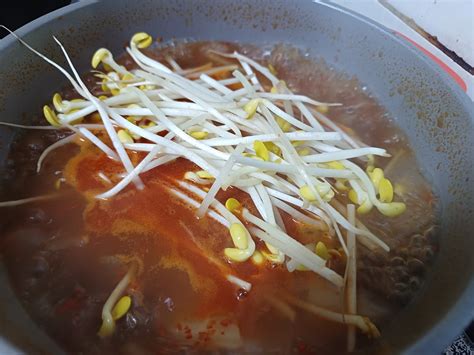 소고기콩나물국 끓이는법 얼큰소고기콩나물국 레시피