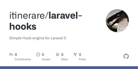 Github Itinerare Laravel Hooks Simple Hook Engine For Laravel 5