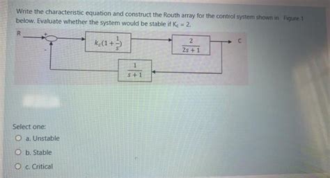 solved write the characteristic equation and construct the