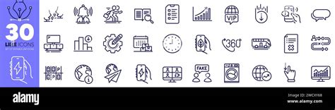 Tv Stand Washing Machine And Delivery Calendar Line Icons Pack For