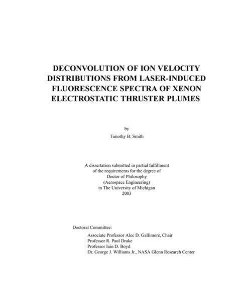 Deconvolution Of Ion Velocity Distributions From Laser Induced