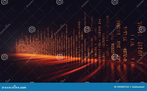 Technology Background With Binary Code Stock Illustration