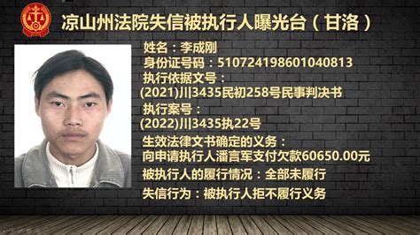 凉山法院2022年失信被执行人曝光台第三期（甘洛篇下）澎湃号·政务澎湃新闻 The Paper