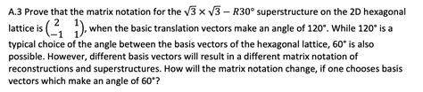 Solved A 3 Prove That The Matrix Notation For The Chegg Com