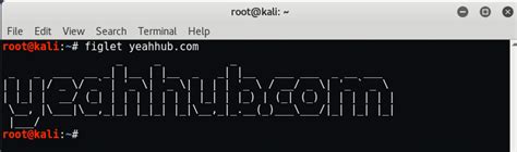 Set ASCII Text Art In Kali Linux Terminal Header Yeah Hub