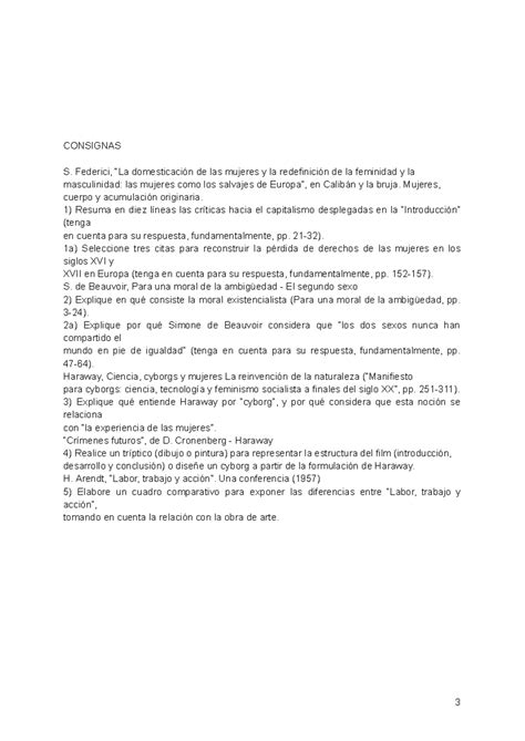 Segundo Trabajo Práctico de Filosofía CONSIGNAS S Federici La