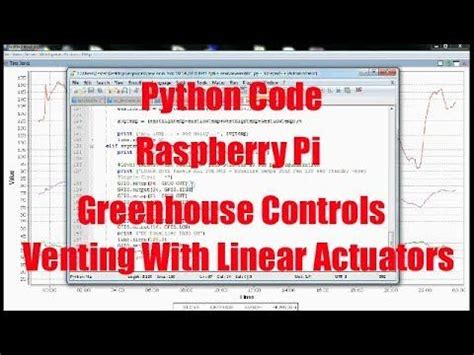 Raspberry Pi DC Linear Actuator Greenhouse Controls Python Code Passive Venting