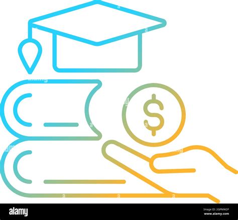 Tuition Reimbursement Gradient Linear Vector Icon Stock Vector Image And Art Alamy