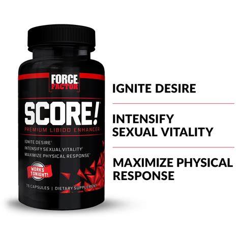 Force Factor Score Libido Enhancer For Men With L Citrulline 76 Capsules