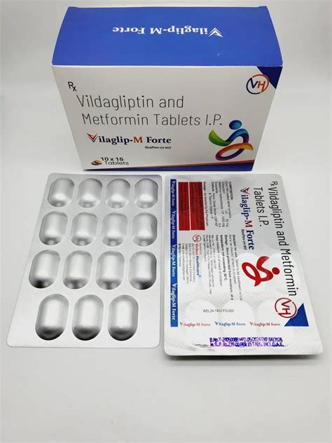 VILAGLIP M FORTE TABLET Vildagliptin 50mg Metformin 1000mg Packaging