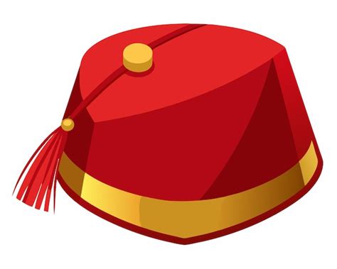 Red Fez Hat Vector Illustration Premium Ai Generated Vector