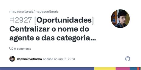 Oportunidades Centralizar O Nome Do Agente E Das Categorias Na Tabela