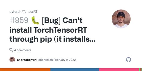 🐛 Bug Cant Install Torchtensorrt Through Pip It Installs Version 0