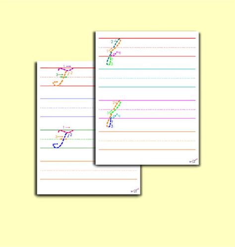 Buy Cursive F Worksheet Capital Cursive F Lowercase Cursive F Online In India Etsy