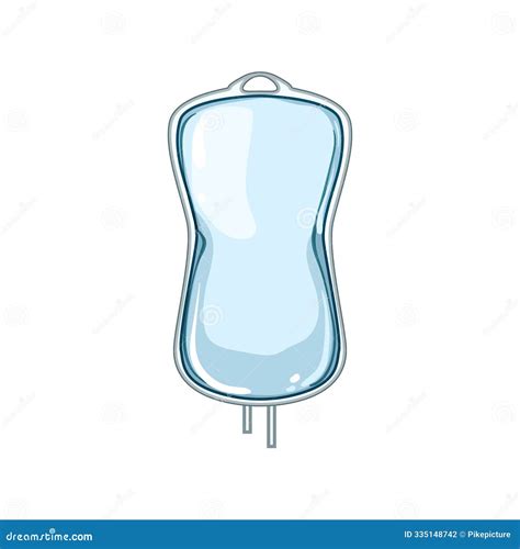 Infusion Iv Drip Bag Cartoon Vector Illustration