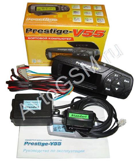 Бортовой компьютер Prestige-V55-02 с дисплеем RGB (цвет подсветки ...