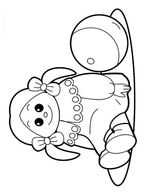 Disegni Da Colorare Di Bambola Con Palla Disegnibellidacolorare It