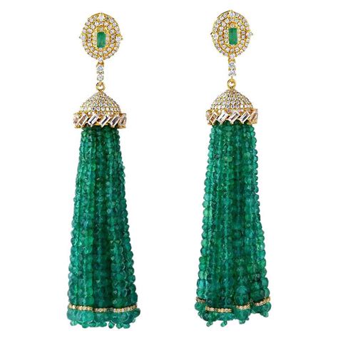 Victorian 18 Karat Gold Tassel Drop Earrings At 1stdibs