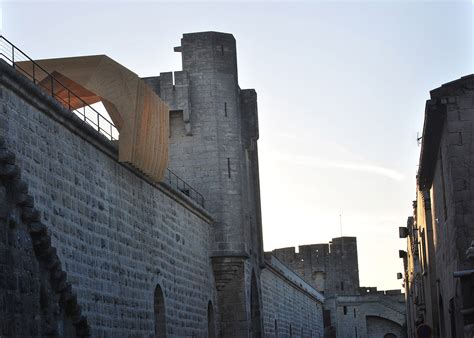 Nas Architecture Installs Wooden Vortex Over Medieval Wall