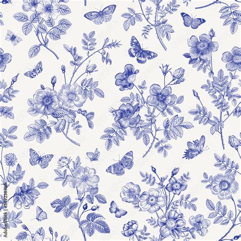 Vintage Patterns Blue