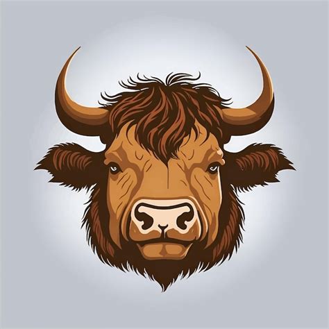 Premium Vector Vector Illustration Of Aurochs Head Icon