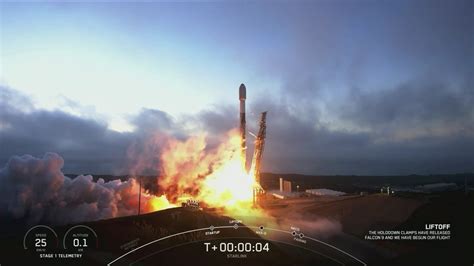 Spacex Lance Une Fusée Falcon 9 Depuis La Californie Du Sud