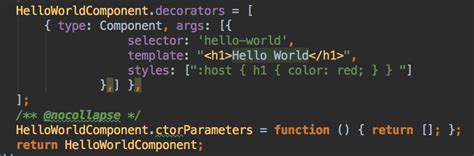 As You Can See The Templateurl And The Styleurls Have Been Replaced By Their Content