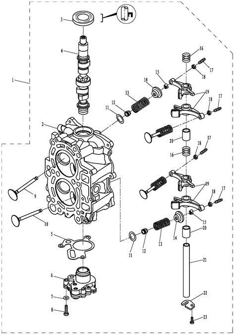 4 Stroke F20bm Cylinder Head Assy Repair Kit
