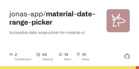 Github Jonas Appmaterial Date Range Picker Accessible Date Range