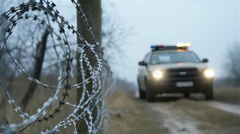 Passage Frame Wired Barrier Migrant Path Exile Warning Forbidden