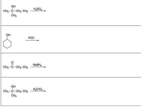Solved Give The Products Oh H2so4 Ch3 C Ch2 Ch3 Ch3 Oh Pcc O Nabh4