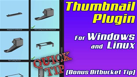 Thumbnail Plugin 3d Printing Tip Youtube