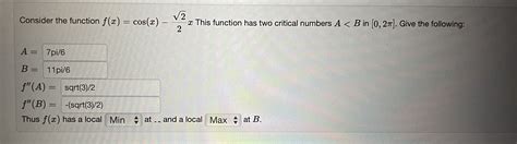 Solved Consider The Function F X Cos X 222x ﻿this Function
