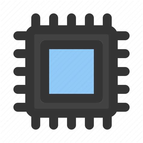 Processor Cpu Chip Device Computer Icon Download On Iconfinder
