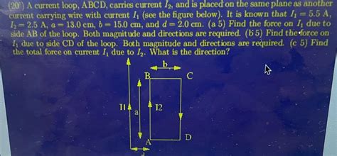 answered 20 a current loop 12₁ current… bartleby