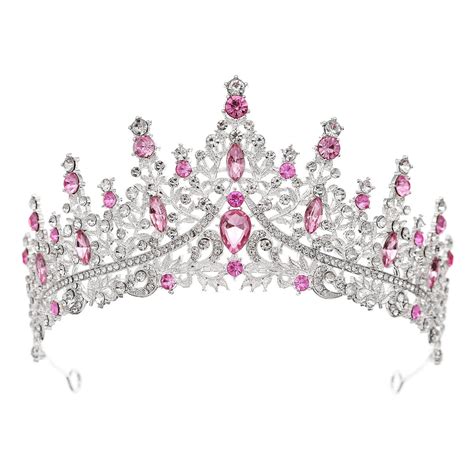 Useen Crystal Tiara Crown For Women Royal Queen Crown Headband Light