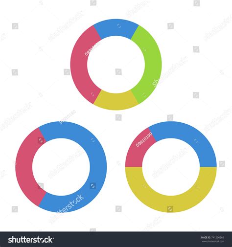 Round Color Chart Template Data Element Stock Illustration 741296665