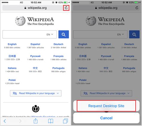 Request Desktop Site In Safari On Iphone Leawo Tutorial Center