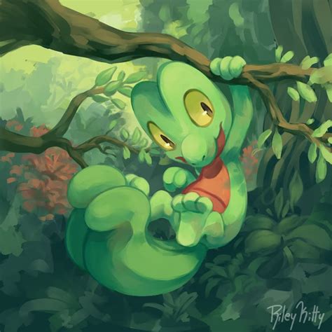 Treecko By Rileykitty On Deviantart Pokemon Art Pokemon Rayquaza