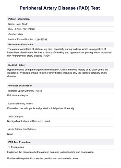 Pad Test And Example Free Pdf Download