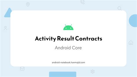 Activity Result Contracts Android Notebook